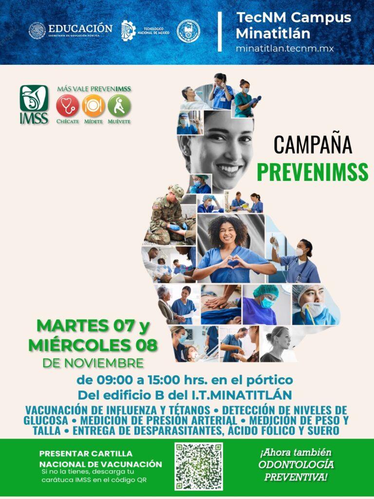 CAMPAÑA PREVENIMSS – TecNM | Instituto Tecnológico de Minatitlán