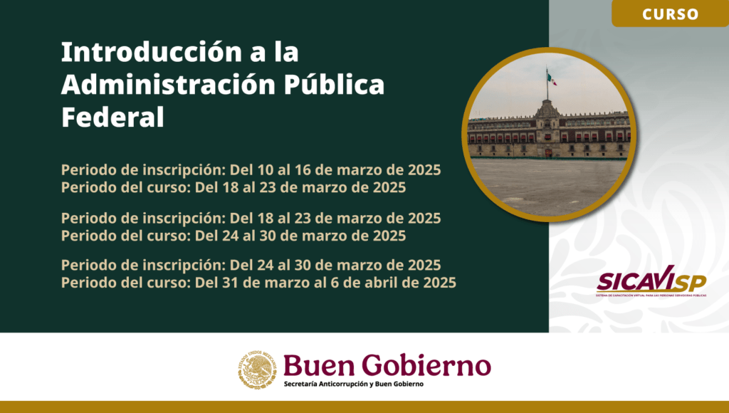 CURSO “INTRODUCCIÓN A LA ADMINISTRACIÓN PÚBLICA FEDERAL” – TecNM ...